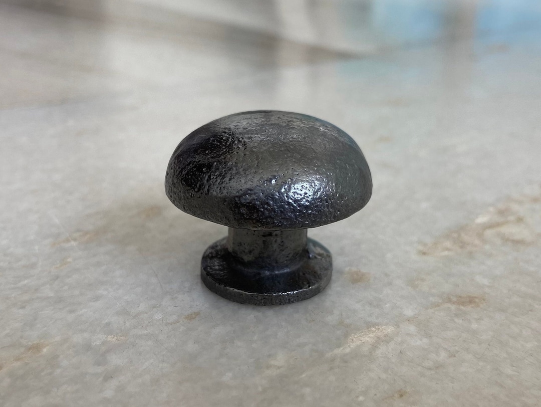 Cast Iron Round Knob, Kitchen Cabinet Knobs, Wardrobe Knobs, Black Cast Iron Knobs, Rustic Cast ...