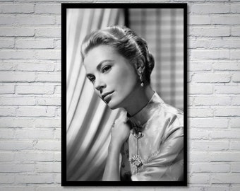 Grace Kelly Monochrome Photo Print 08 A4 Size 210 X 297mm - Etsy