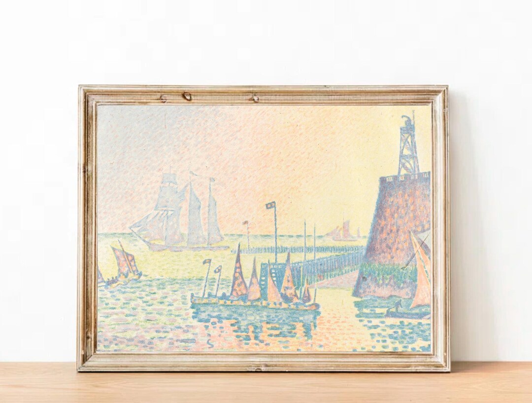 Paul Signac, "evening" - French Poster Print - Parisian Apartment Decor ...