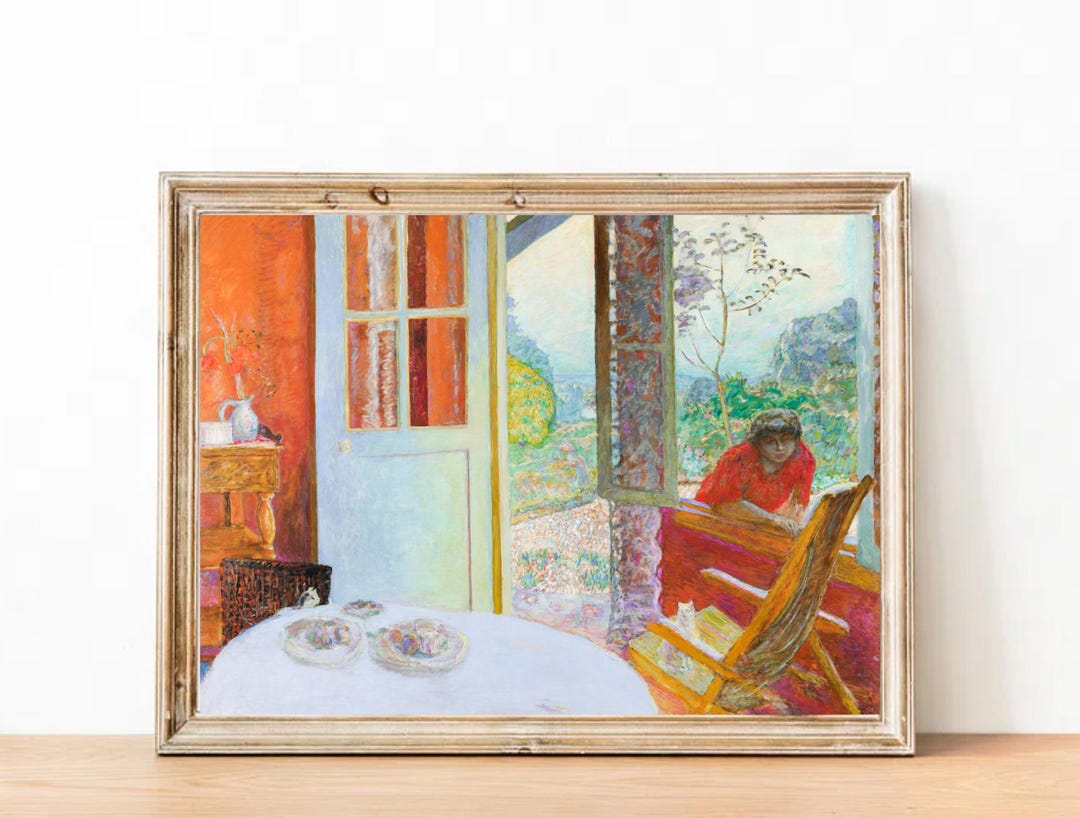 Pierre Bonnard Print: "dining Room in the Country" - French Pastel Art ...