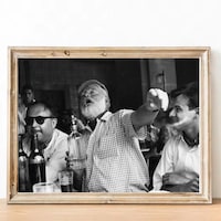 Ernest Hemingway Poster Photo Passport Photo Famous American Author ...