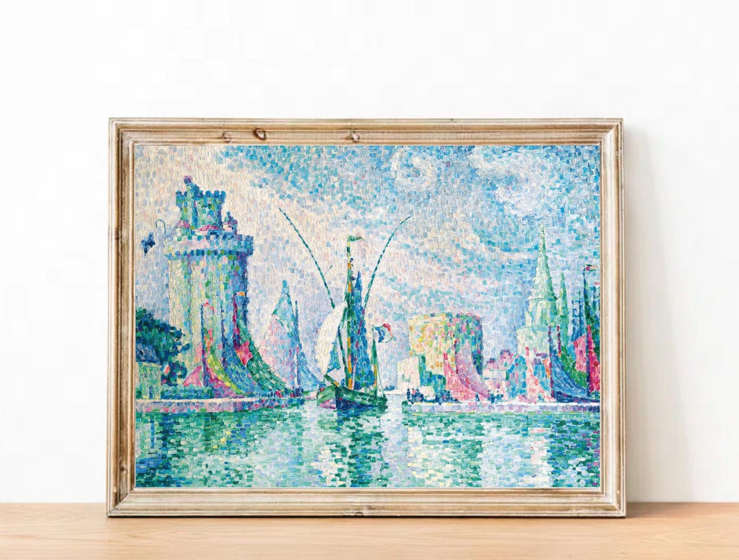 Paul Signac, les Tours Vertes, La Rochelle French Poster Print Parisian ...