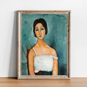 Christina (1918) by Amedeo Modigliani - French Poster Print - Parisian ...