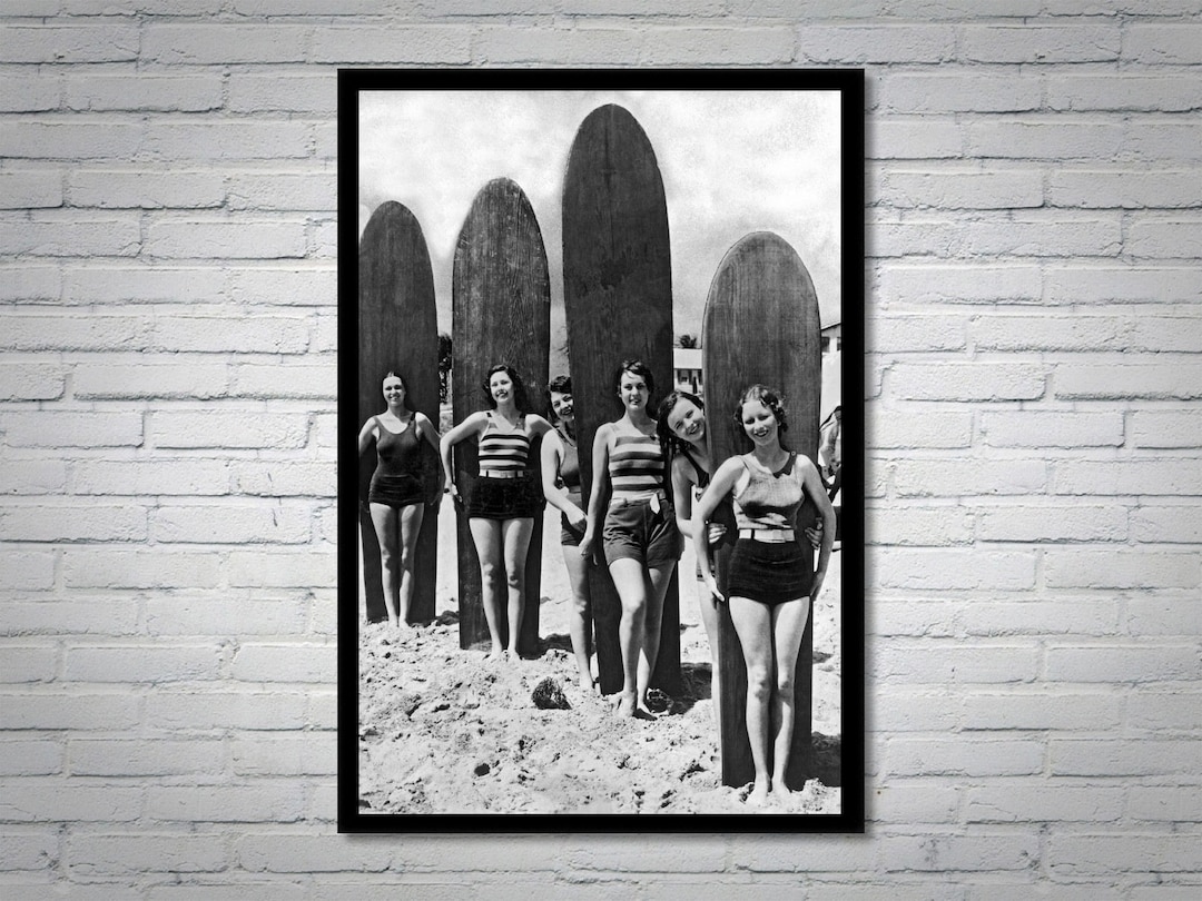 Vintage Surfing Photo: Retro Beach Life Print, Boho Summer Decor - Etsy
