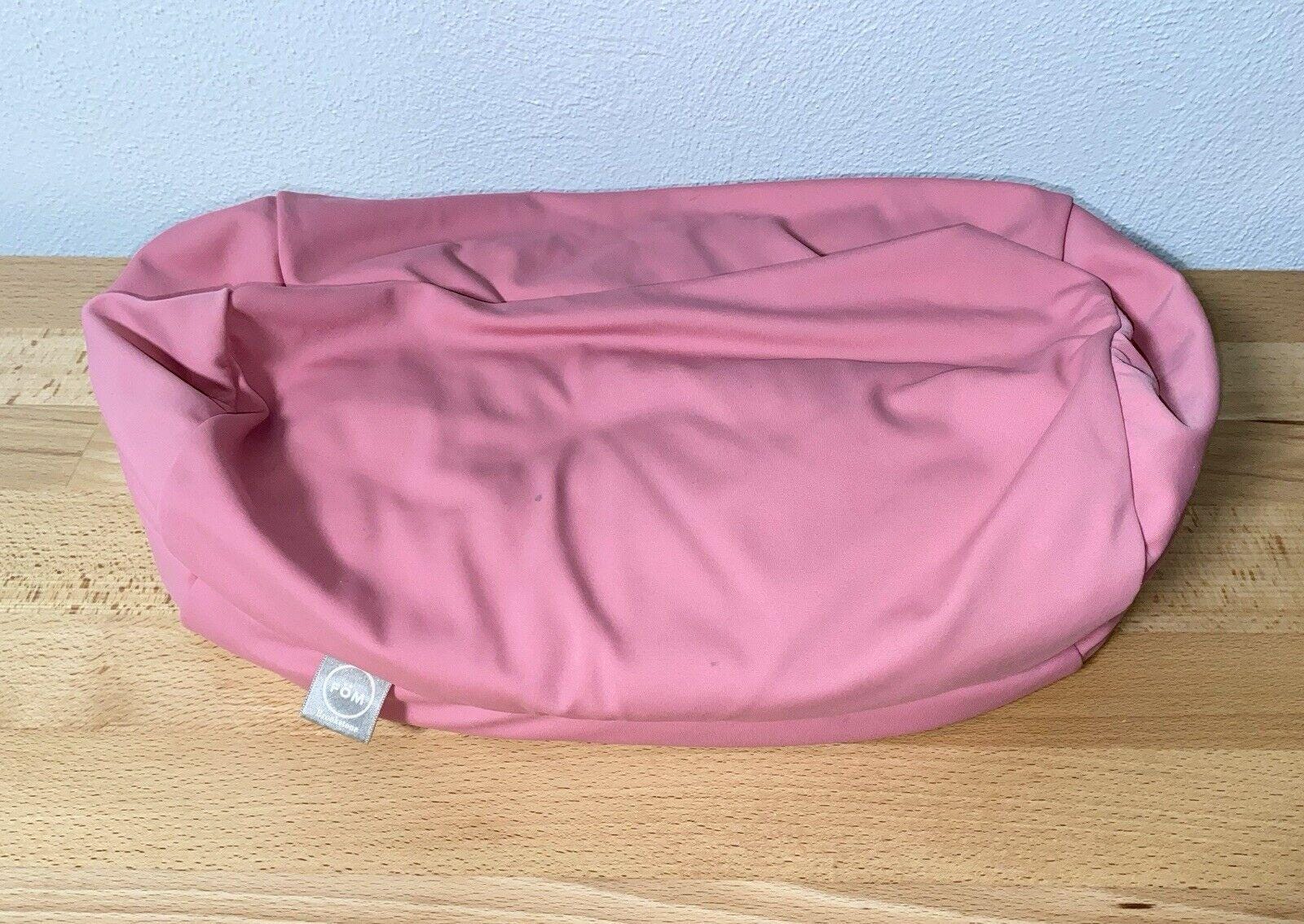FOM Brookstone Pink Tube Microbead Nylon Plush Stuffed Pillow 12 With ...