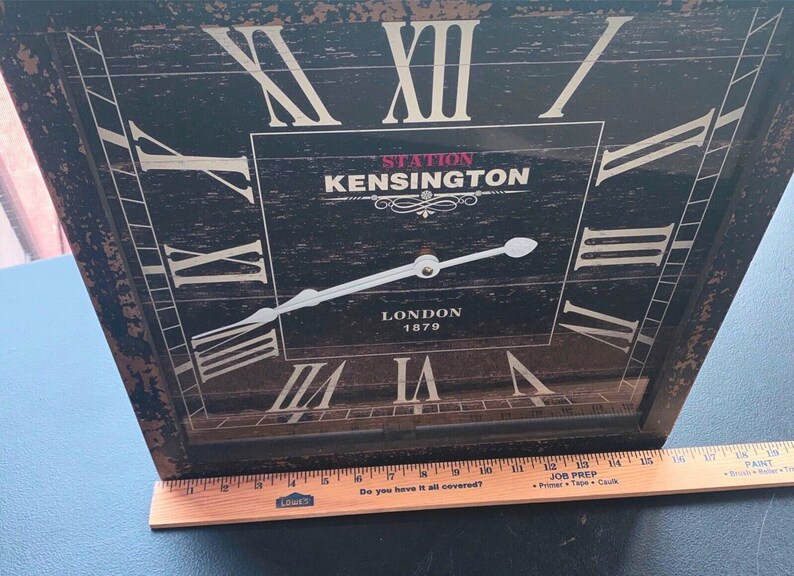 Vintage Kensington Station London Clock 1879 Yosemite Square Wooden ...