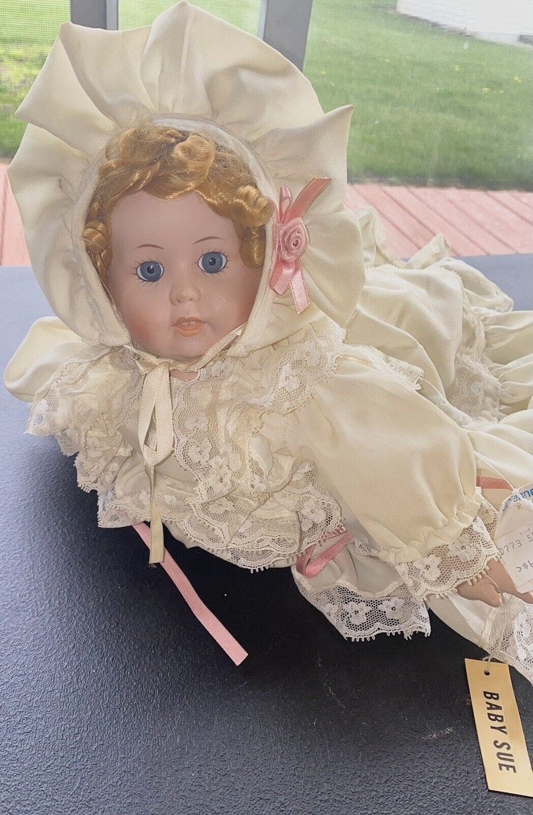 Vintage Seymour Mann Baby Sue Porcelain Doll Connoisseur Limited Ed ...