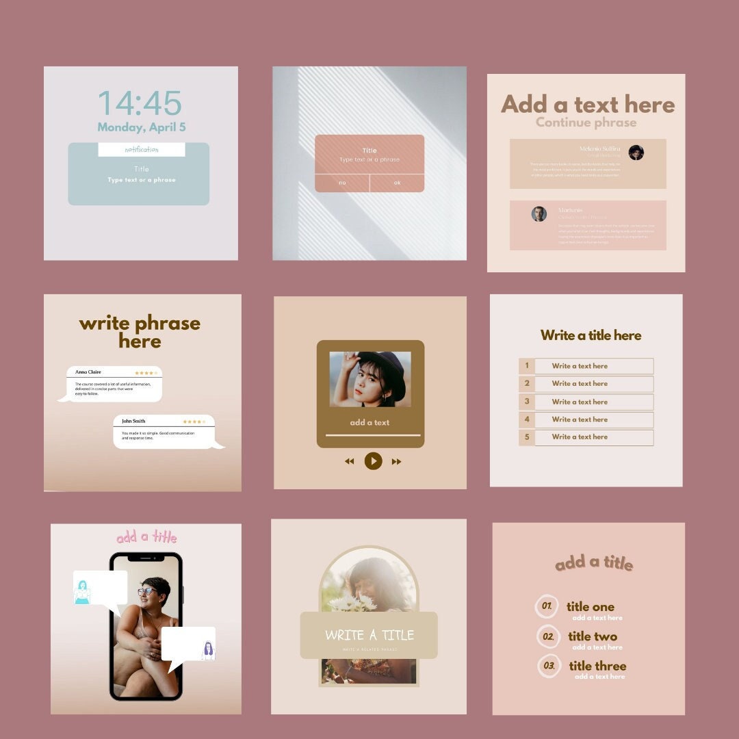 Plantillas Editables Canva - Etsy