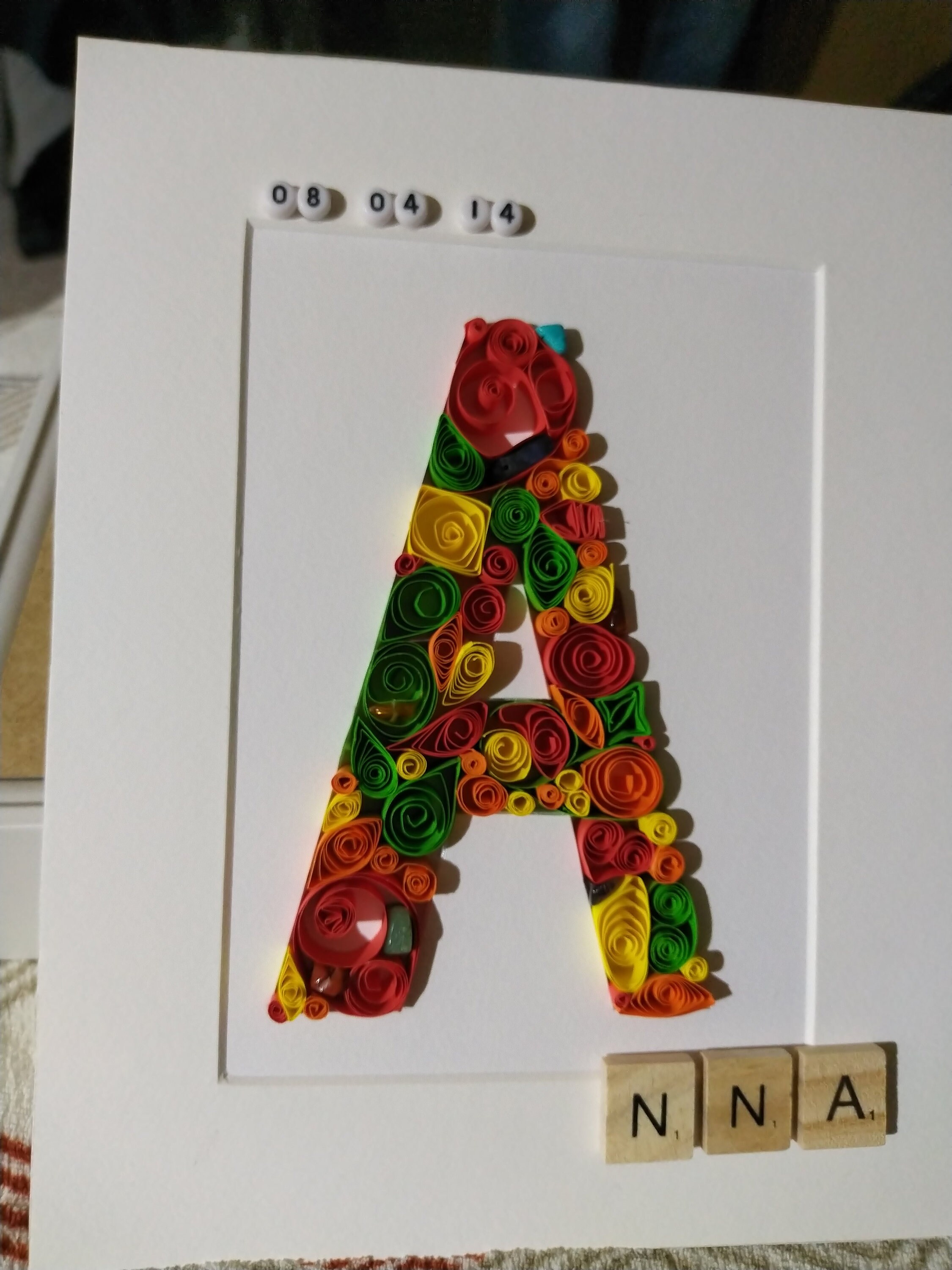 Custom Quilled Individual LETTER/NUMBER of Your Choice - Etsy
