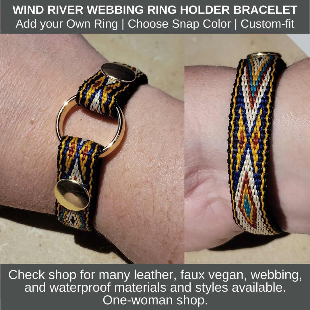 Widow Bracelet | Beautiful RING HOLDER Wedding Band Bracelet in Wind ...