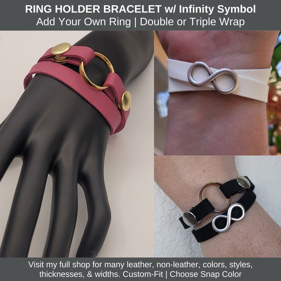 Widow Bracelet W/ Infinity Sign Single or Double Wrap Choose Color ...