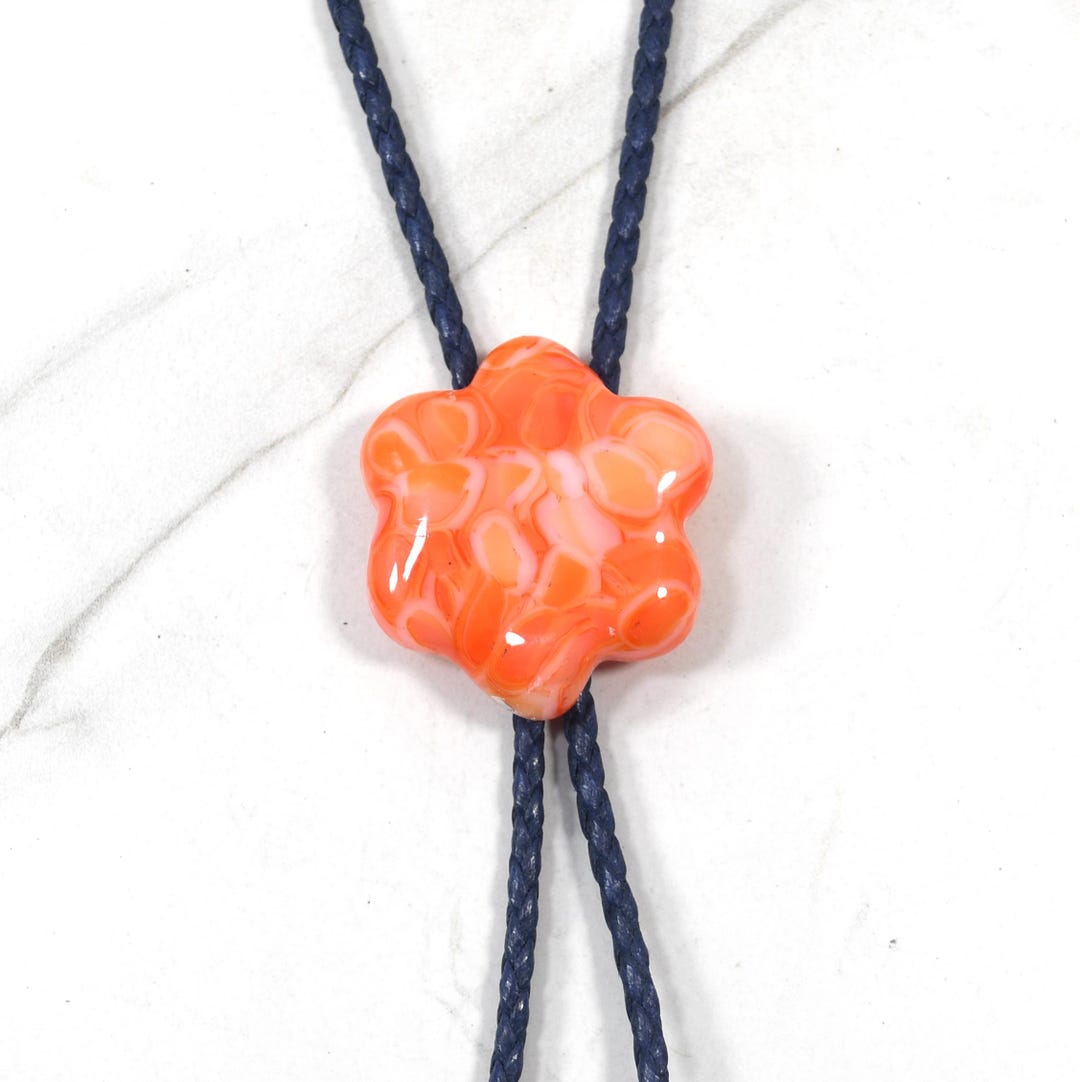 Bolo Tie, Candy Corn, Fused Glass, Fun Colorful Bolo, for the ...