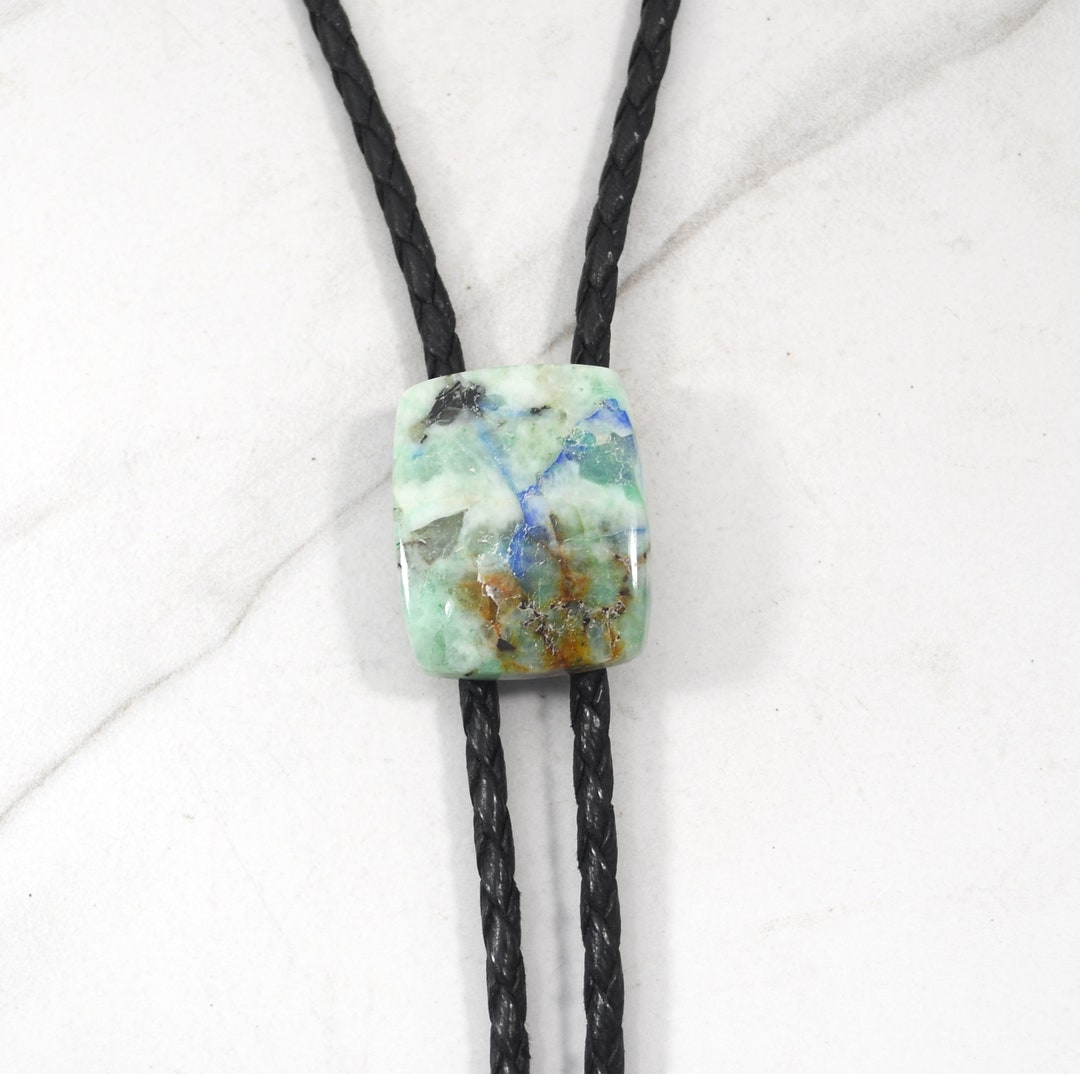 Bolo Tie, Little Boy or Girl Bolo Tie, Gem Silica Radiant, Unique Stone ...