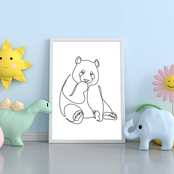 Bear Line Drawing - Etsy