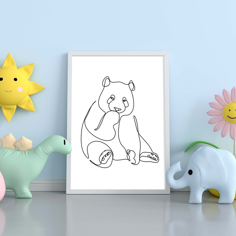 Bear Line Drawing - Etsy