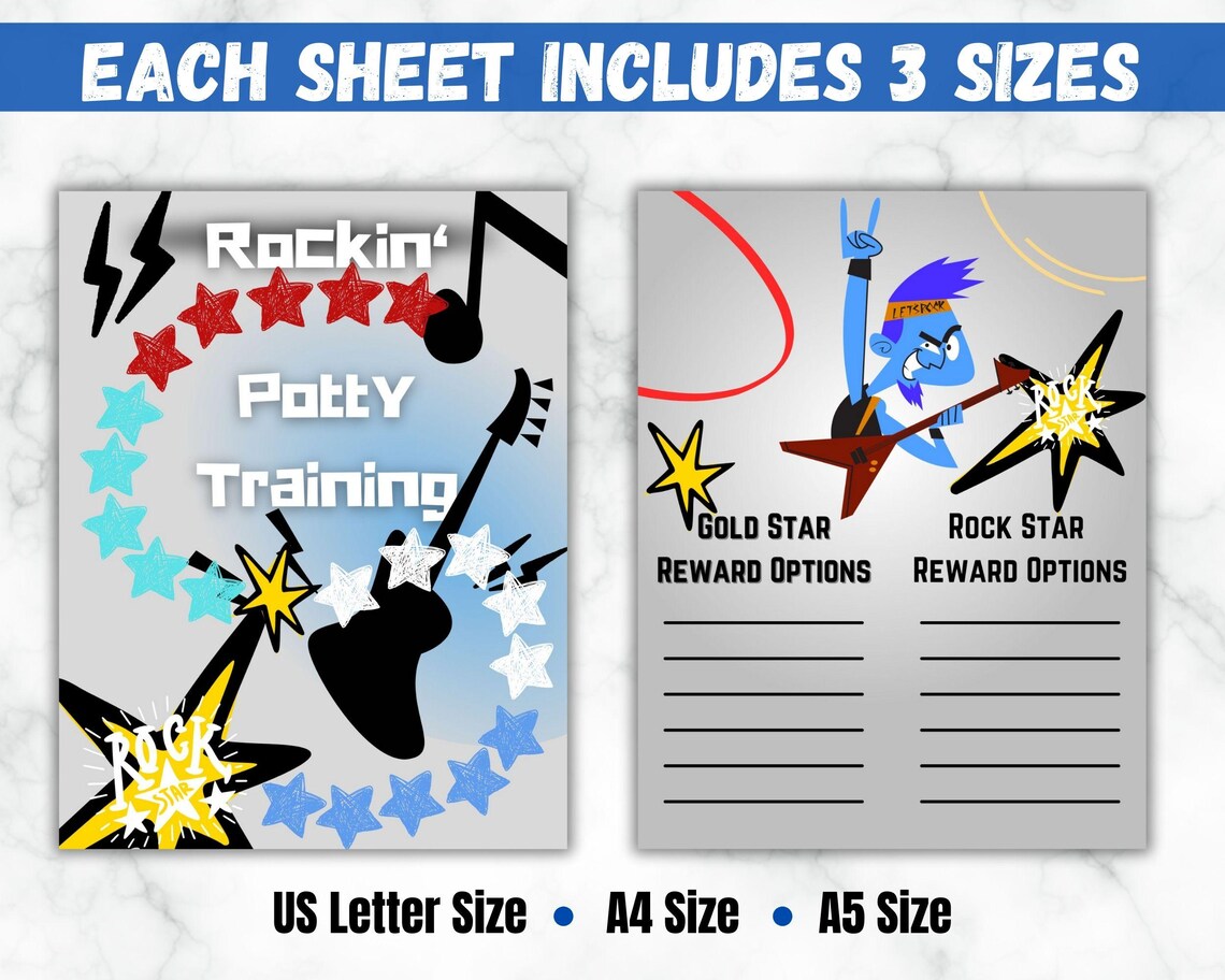 Potty Training Reward Chart, Positive Behavior Reinforcement for ...