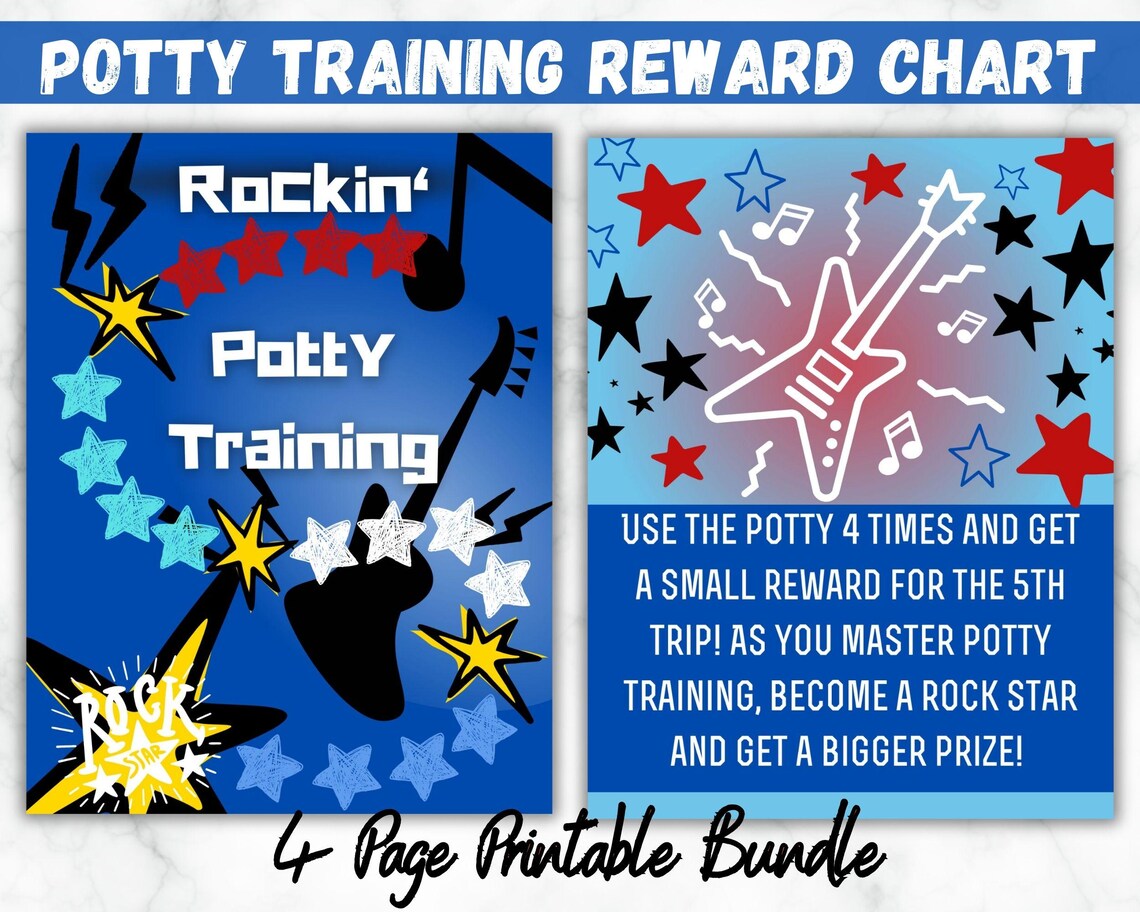 Potty Training Reward Chart, Positive Behavior Reinforcement for ...