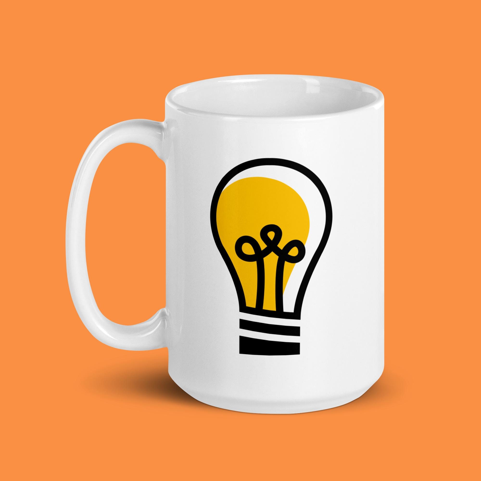 Simplistic Light Bulb Idea Mug A Simple, Minimalistic Design for Big ...