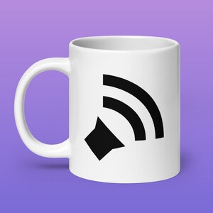 Simplistic Audio Icon Mug | A Simple, Minimalistic Design for Friends ...