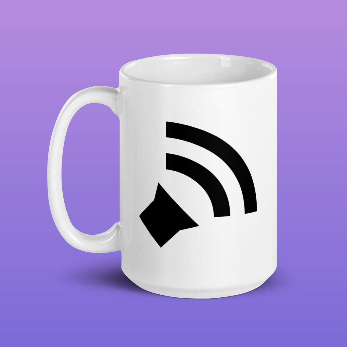 Simplistic Audio Icon Mug | A Simple, Minimalistic Design for Friends ...