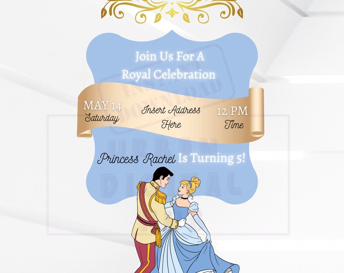 Magical Cinderella Invitation Templates Perfect for Princess Themed ...