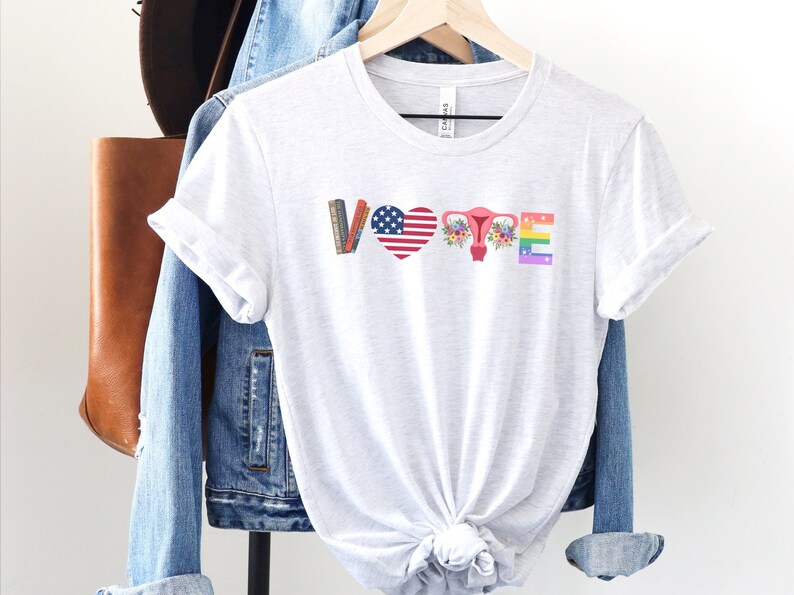 Vote Shirt Banned Books Reproductive Rights Tee Blm Shirts