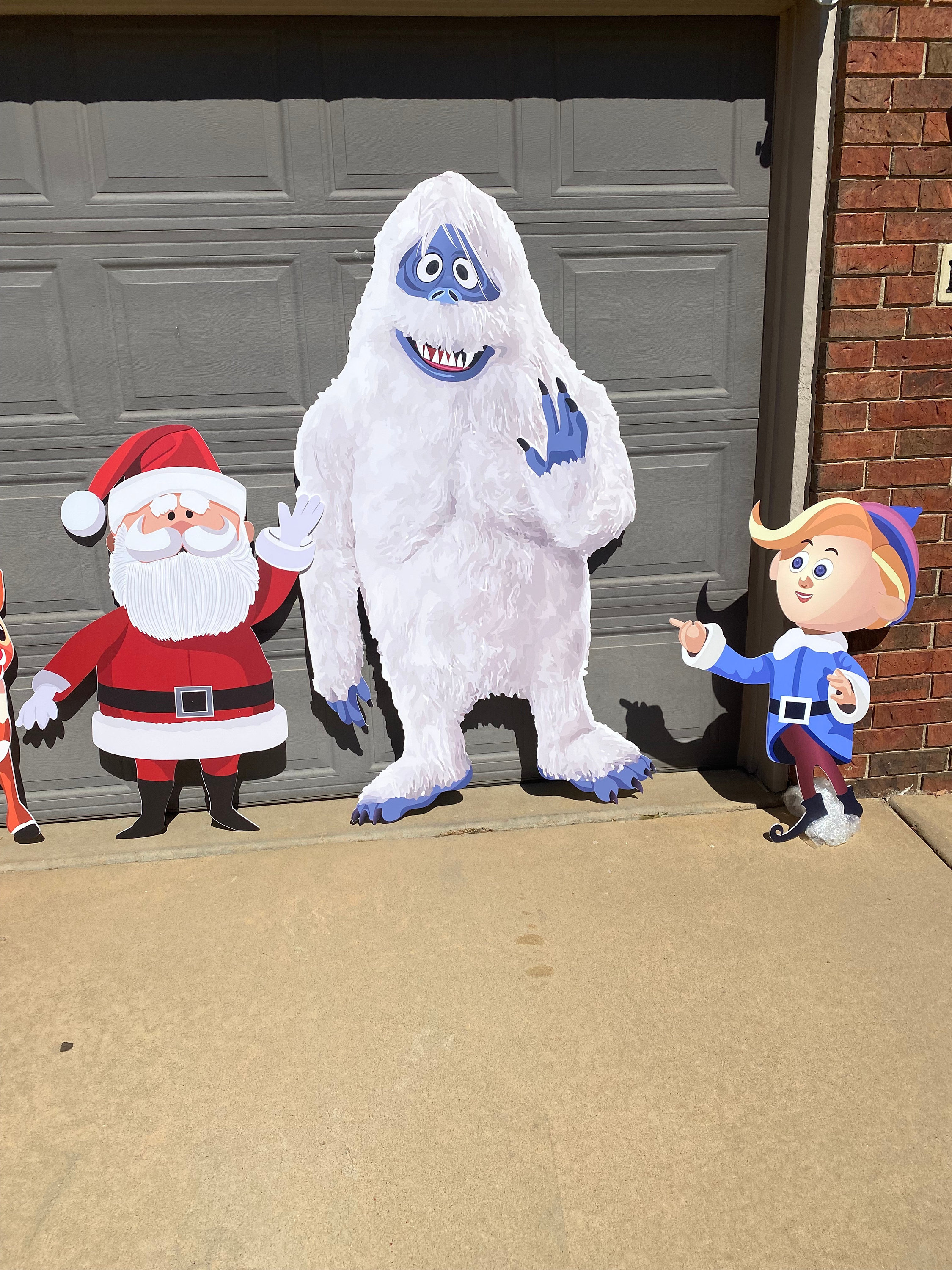 HUGE! Rudolph and Gang Yard Art Display, Large - Etsy