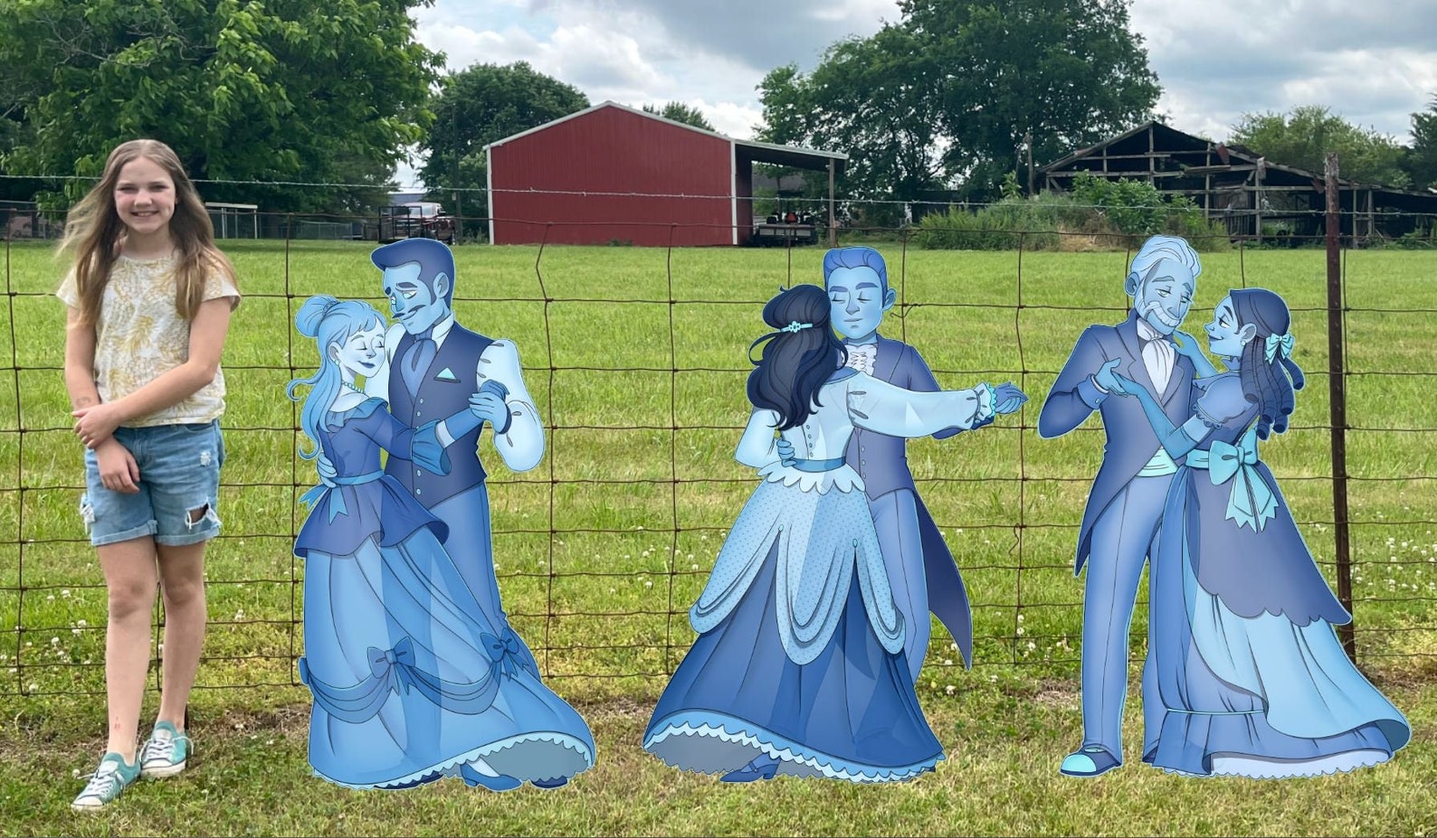 Ghostly Ballroom Dancers. Large 46" Tall - Etsy