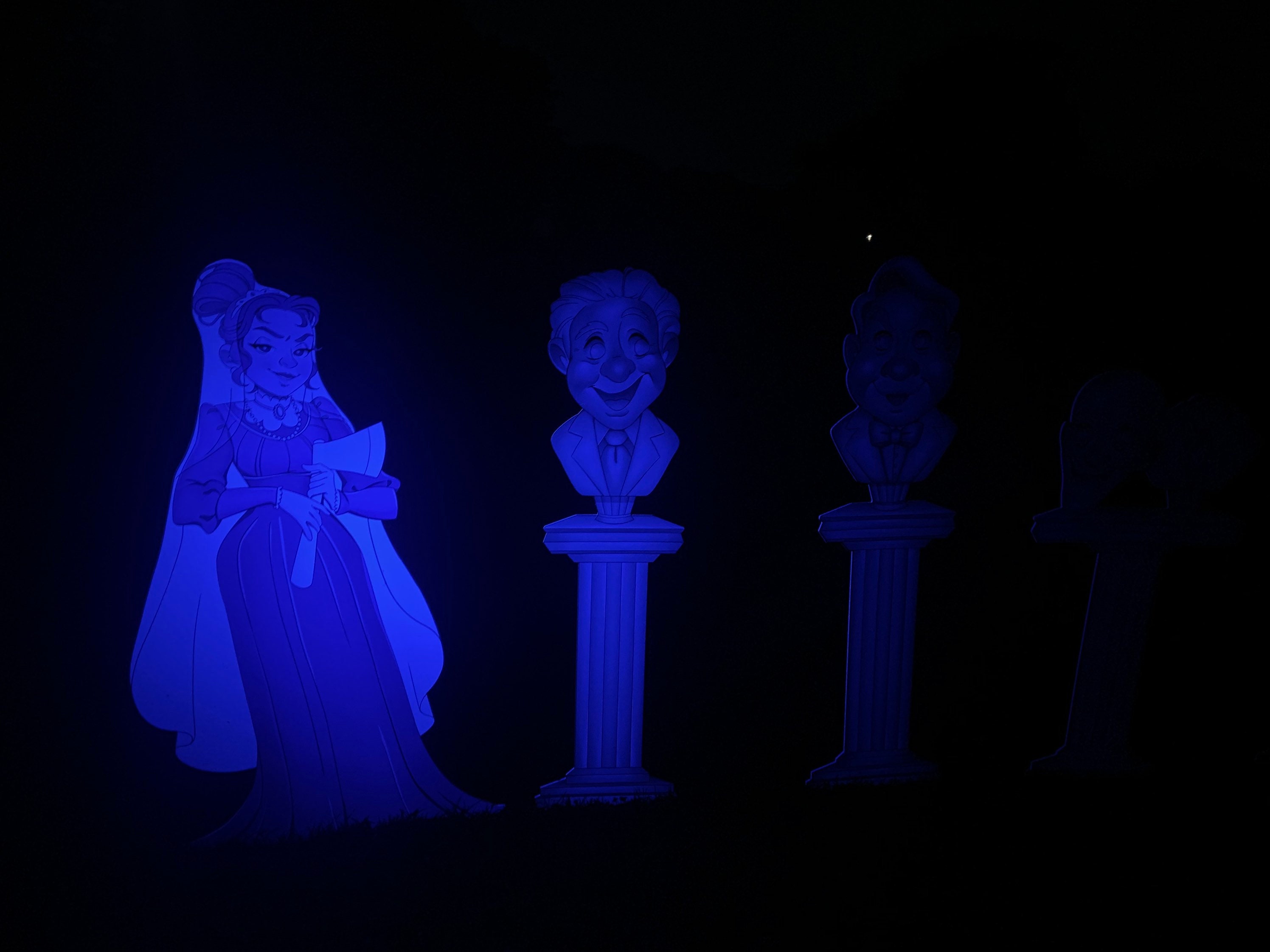 Haunted Mansion Ghost Bride and Hatbox Ghost Yard Display - Etsy