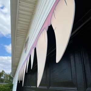 HUGE Monster Garage House Eyes and Teeth Decoration Vibrant Colors ...
