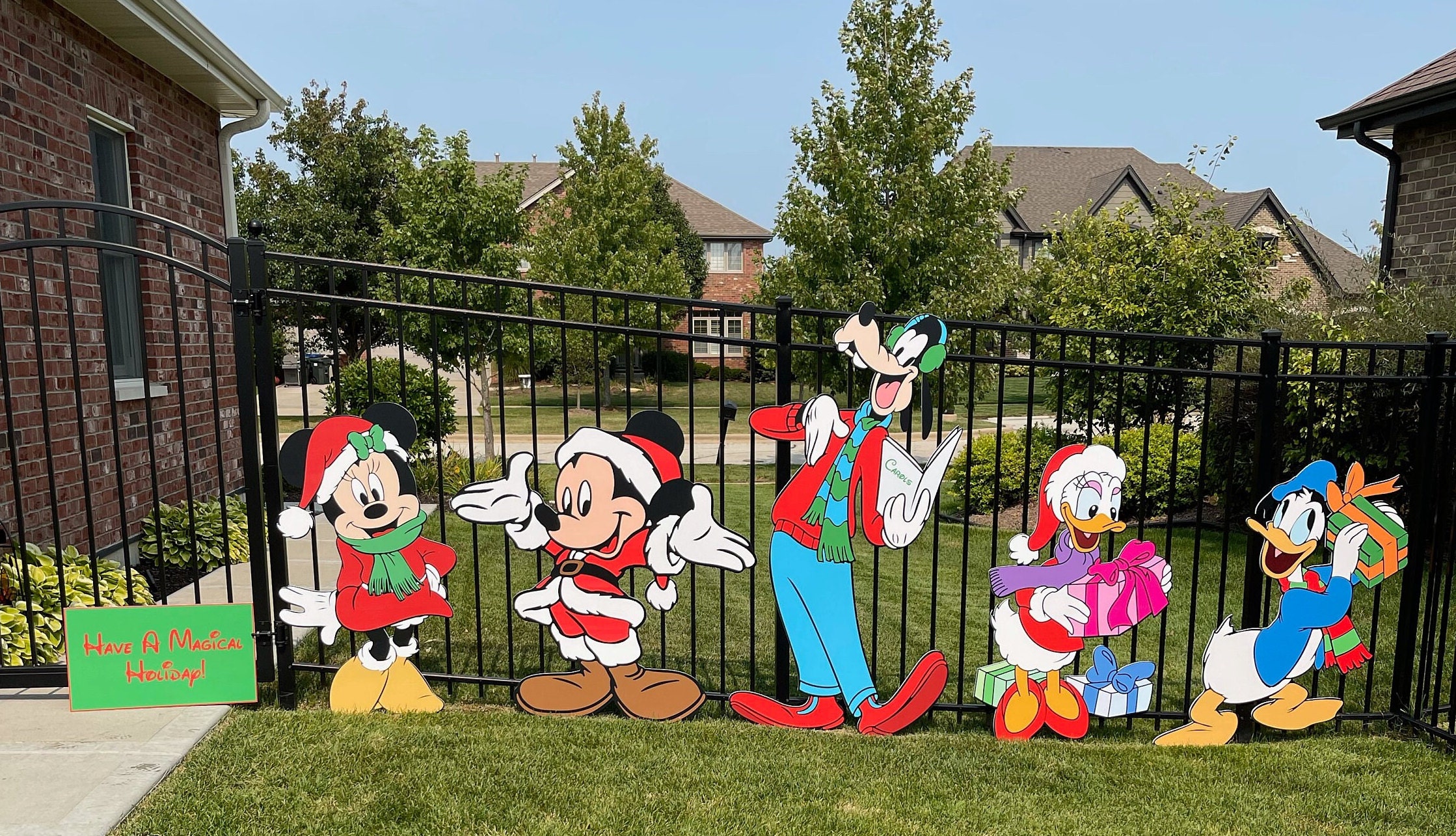 Large Christmas Cartoon Cutout Yard Art - Etsy