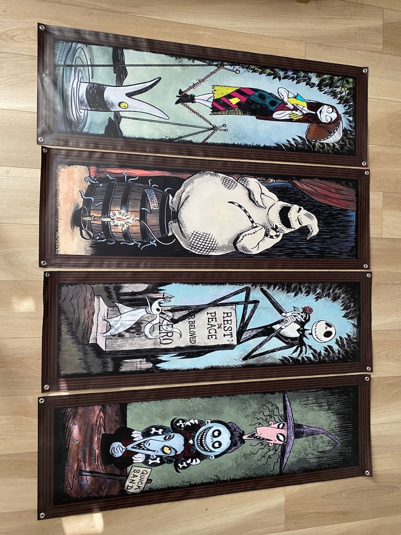 Nightmare Stretching Portraits All 4 Included Large! Over 4ft Tall Free ...