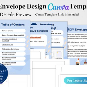 A6 Envelope Custom Design Canva Template | Editable & Printable | DIY ...