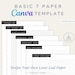 7 Basic Paper Canva Templates in Letter Size + A4 | Design Your Own ...