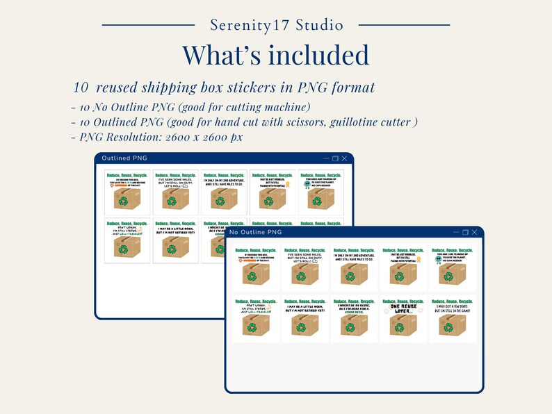 Fun Reuse Shipping Box Printable Stickers | Digital Stickers for Small ...