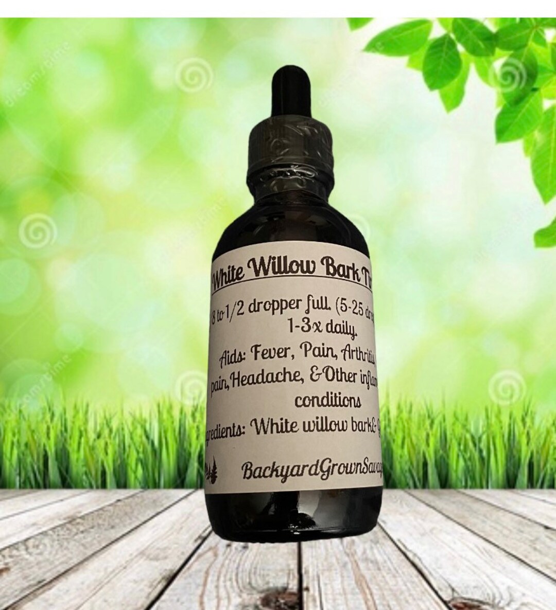 2oz White Willow Tincture - Etsy