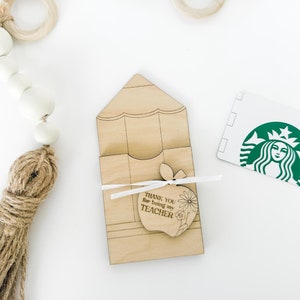 Teacher Gift Card Holder | Personalized Teacher Appreciation Gift ...