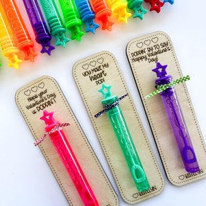 Class Set of Bubble Valentines Personalized Kids Valentines Bubble ...