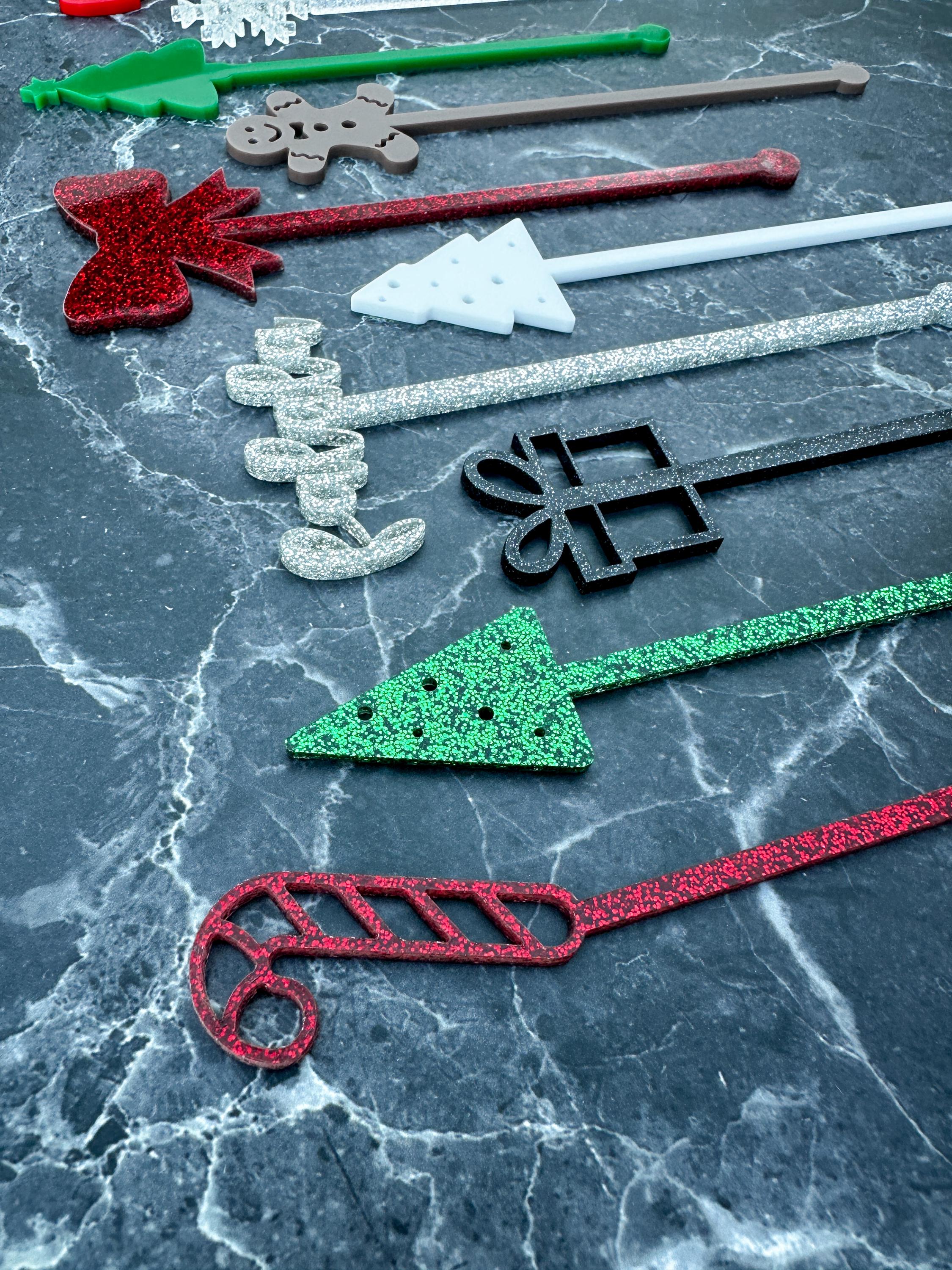 Christmas Cocktail Swizzle Stick | Christmas Drink Stirrer | Signature ...