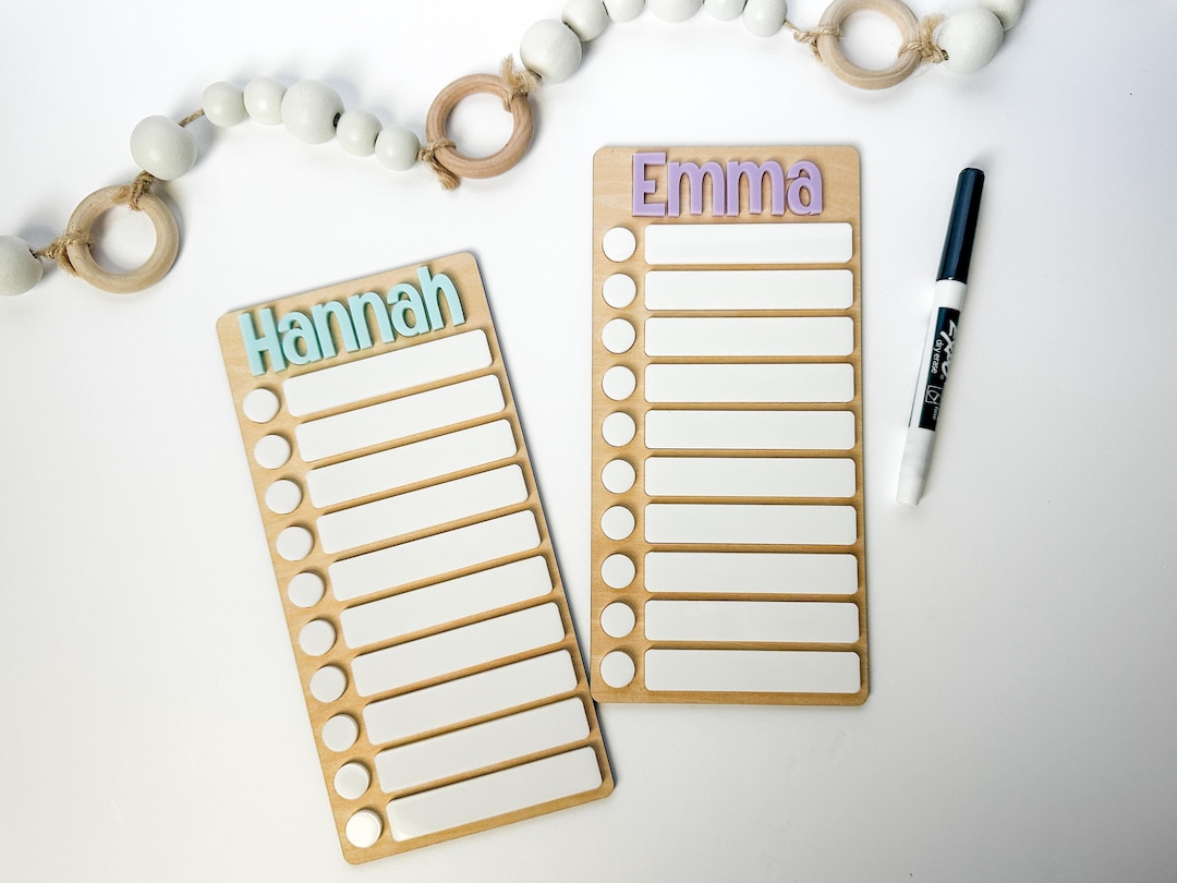 Personalized To-do List | Chore List | Erasable | Reusable | Kids Chore ...