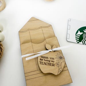 Teacher Gift Card Holder | Personalized Teacher Appreciation Gift ...