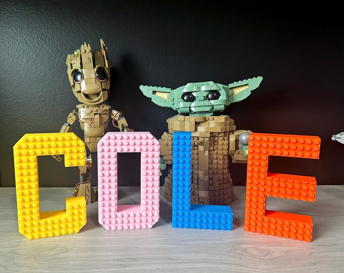 LARGE Brick Wall Letters, Custom Name Wall Letters, Personalized Brick ...