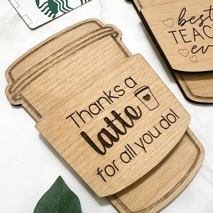 Teacher Gift Card Holder | Coffee Lover | Teacher Appreciation Gift ...