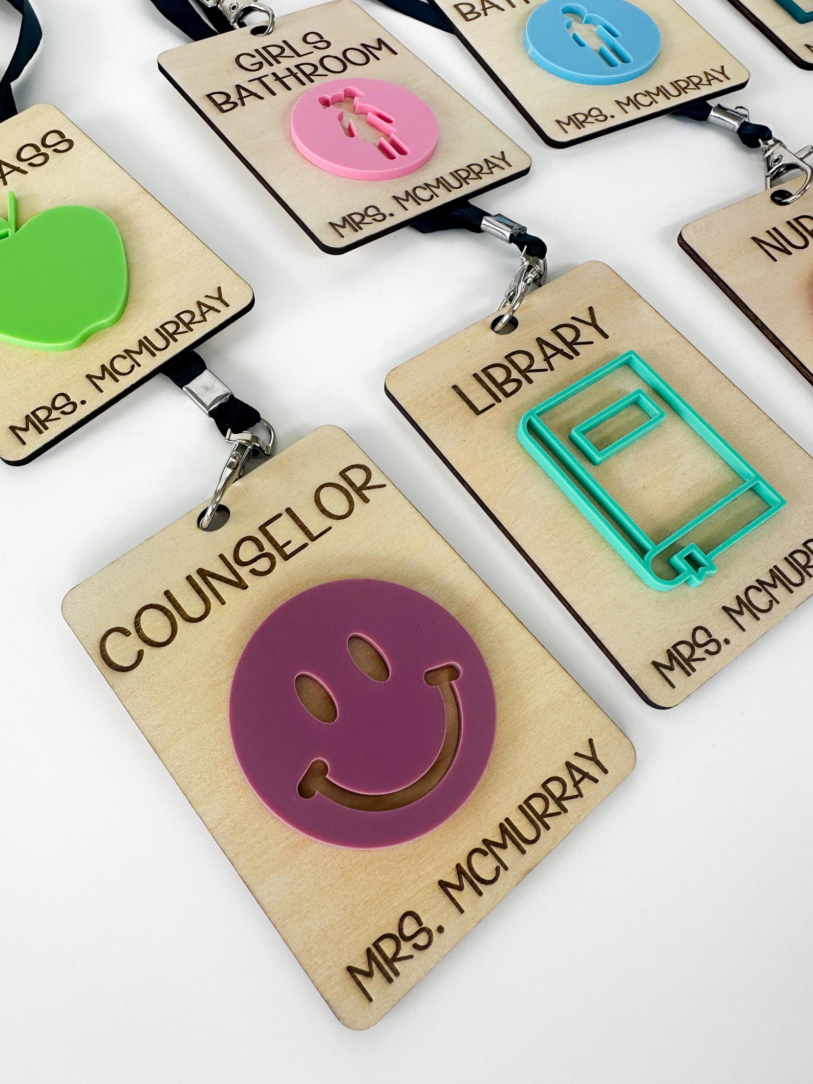 Personalized Teacher Hall Passes - Nurse Office Lockers Bathroom ...