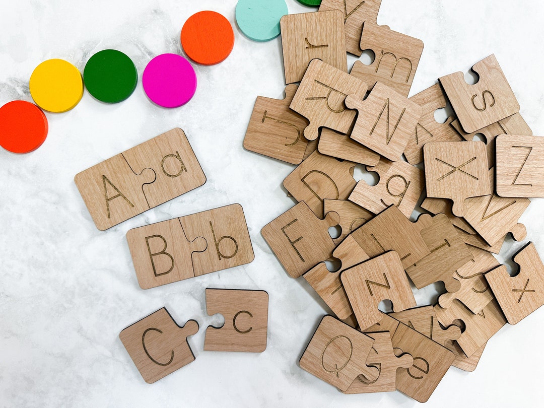 Letter Matching Puzzle | Alphabet | Upper Case and Lower Case | Wooden ...