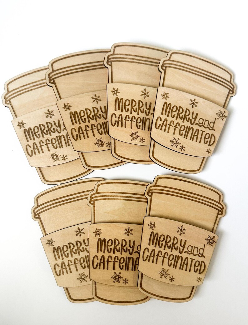 Christmas Gift Card Holder | Coffee Gift Card Holder | Wooden | Merry ...