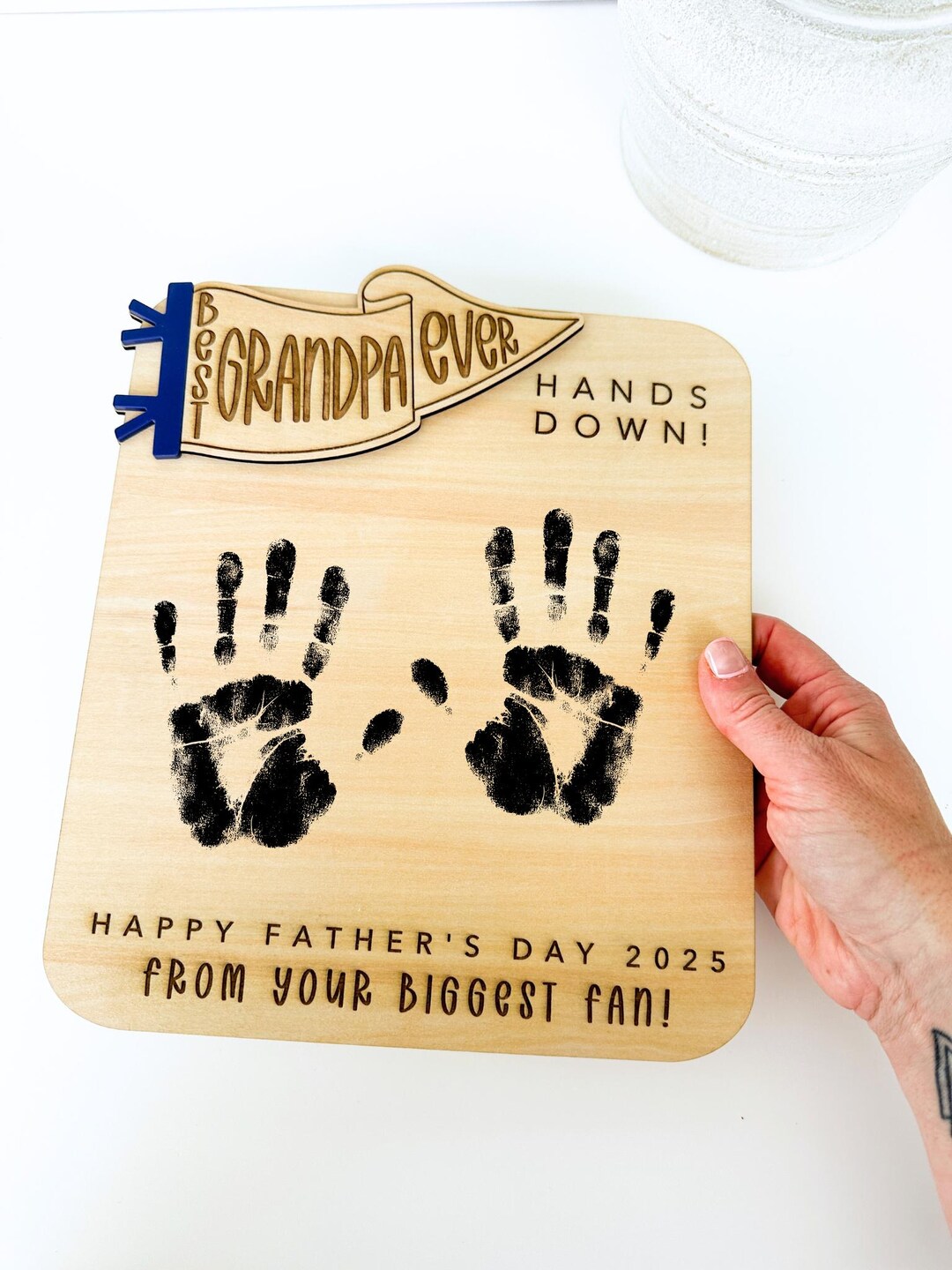 Father's Day Craft | Handprint | Homemade Gift for Dad Grandpa Uncle ...