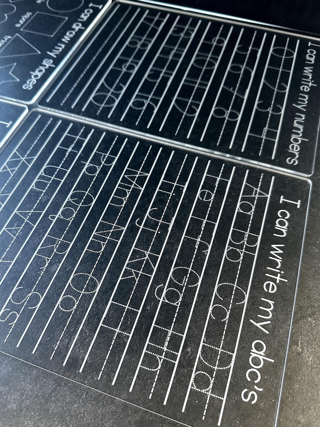 Erasable Tracing Boards | Abcs | Numbers | Shapes | Custom Name | Learn ...