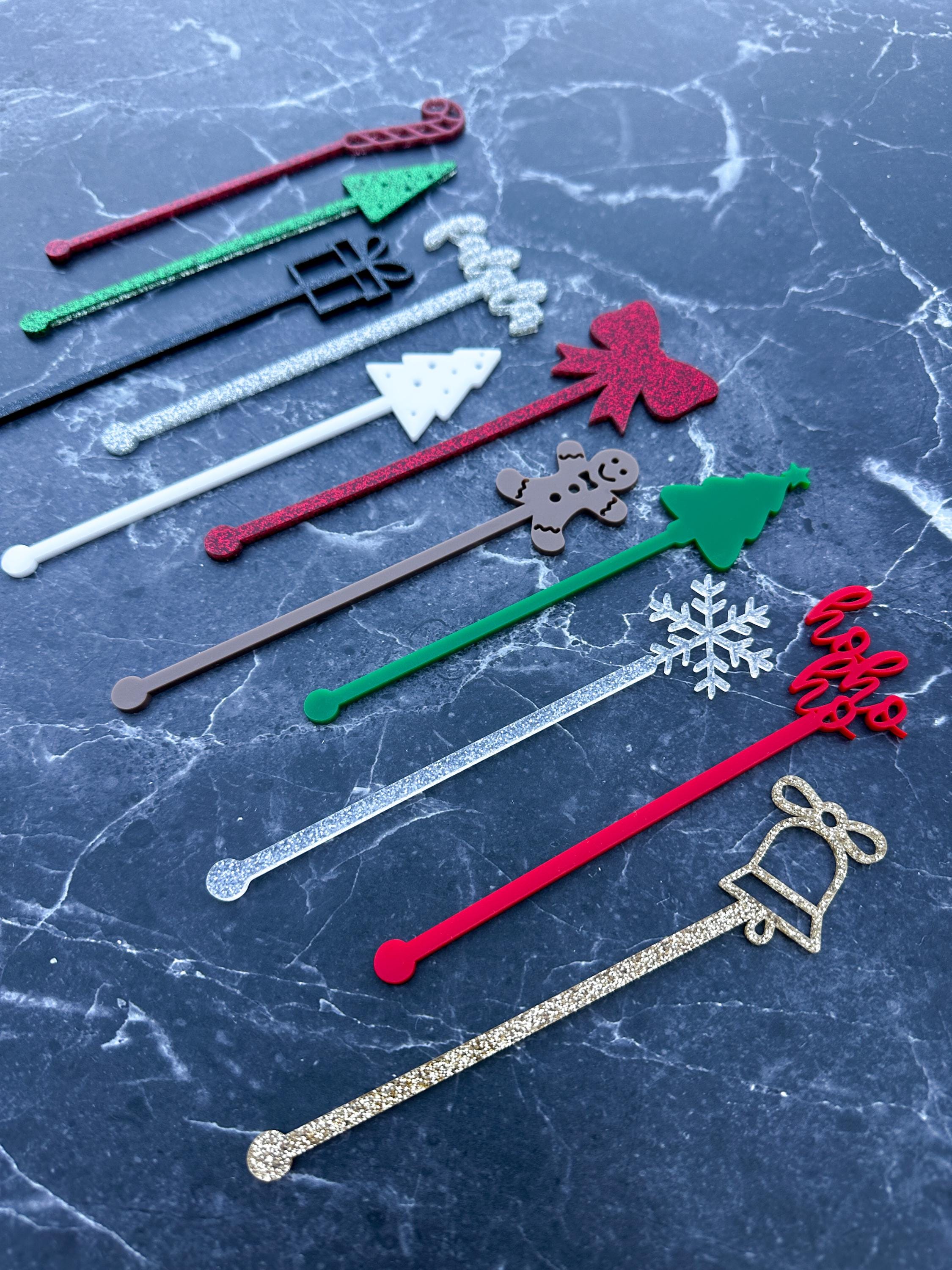 Christmas Cocktail Swizzle Stick | Christmas Drink Stirrer | Signature ...