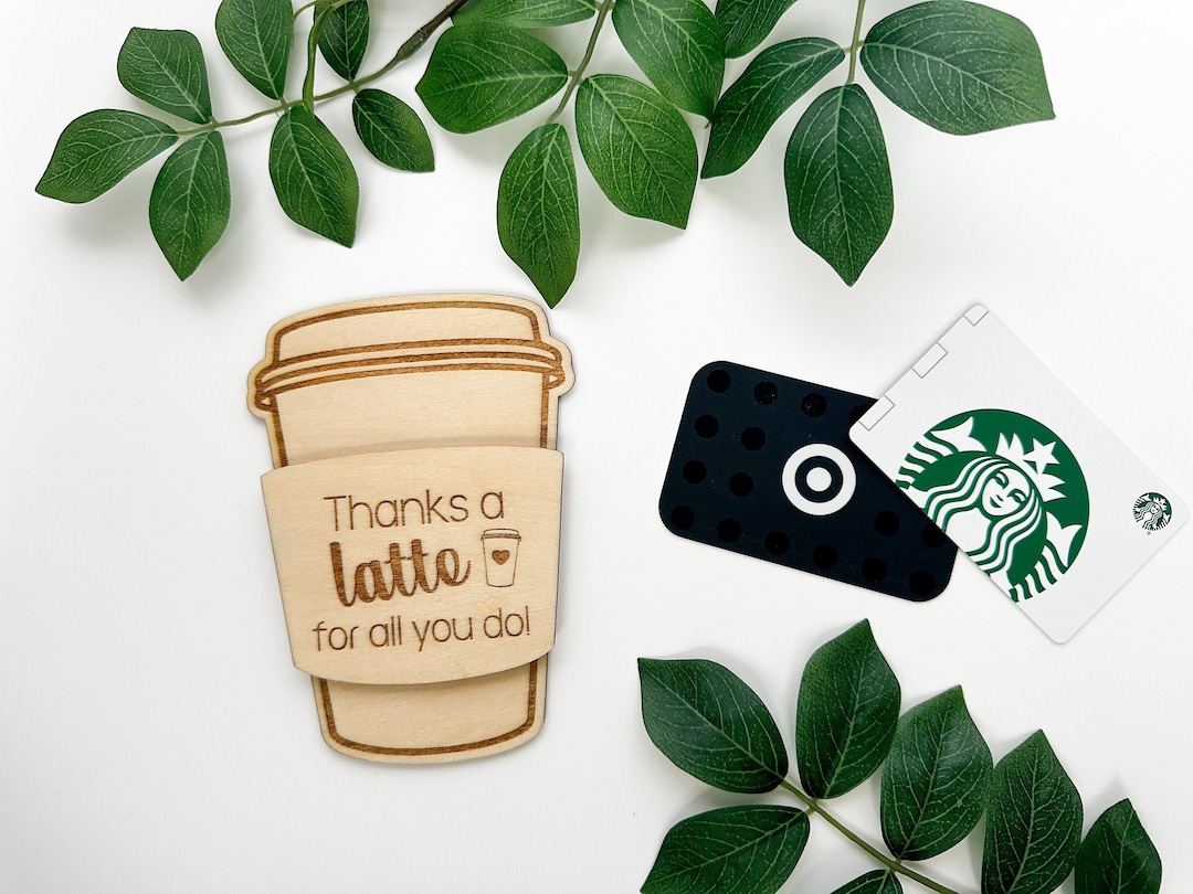 Gift Card Holder | Coffee Gift Card Holder | Wooden | Teacher Gifts ...